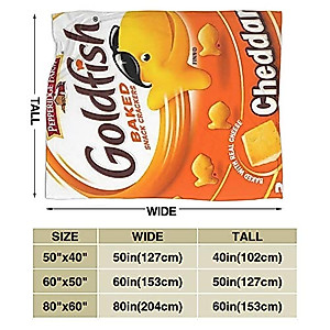 Wabaodan Goldfish Ultra-Soft Micro Fleece Blanket 50" X40