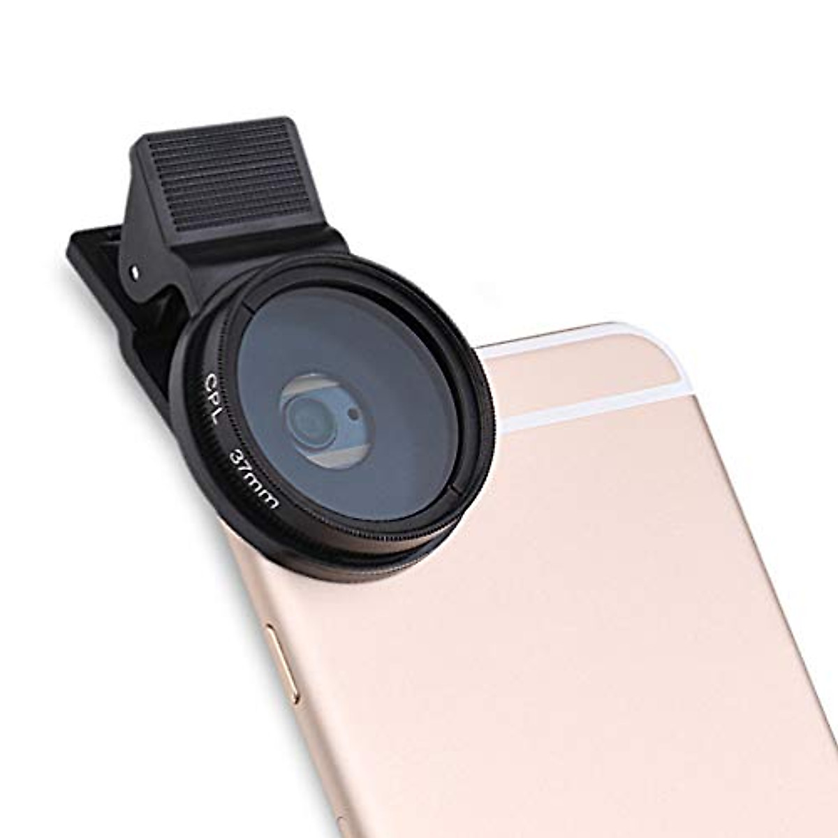 37mm Cell Phone Lens CPL Filter Kit, Portable Polarizer Clip- On Cellphone CPL Filter, Lens Clip Compatible with Phone 13 12 11 8 7 X XS and Other Smartphones