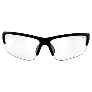 Global Vision Hercules 7 24-Hour Transitional Clear to Smoke Lens Safety Sunglasses Photochromic (Black)