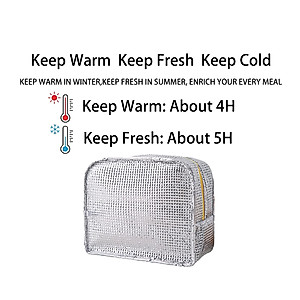 Black Cute Cartoon Duck Lunch Bags For Kids Reusable Insulated Lunch Box Female White Collar Nurse Student Office Worker Lunch Tote Bag