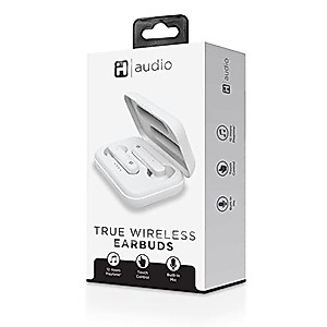 Bytech iHome Touch True Wireless Earbuds Charging Case Music Phone Conference Calls, 12 Hours Playtime