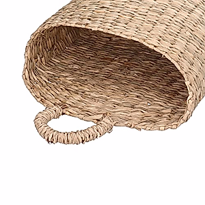 2Pcs Rustic Magazine Basket, Magazine Storage Basket Magazine Basket with Handles Wall Hanging Storage Basket Decorative Baskets