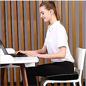 NNAA Ergonomic Chair Pad for Tailbone Sciatica Back Pain Relief Comfort Office Chair Car Seat Cushion Non-Slip Orthopedic Memory Foam Coccyx Cushion