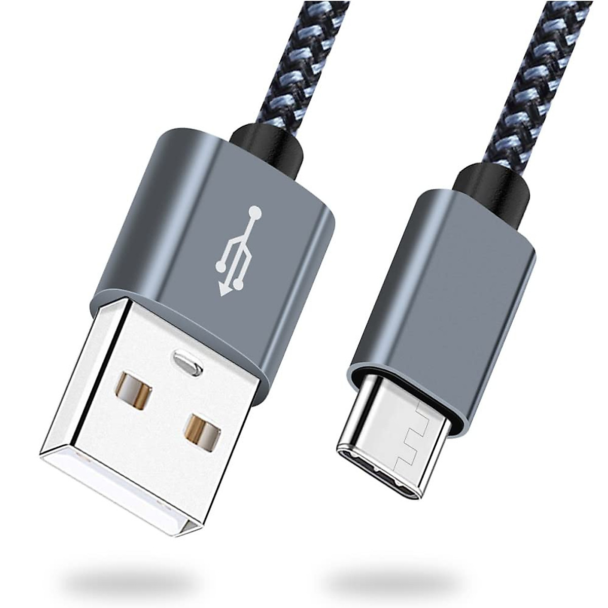 Type C USB Cable, 3 Pcs 3FT Nylon Braided USB C Cable, USB-A to USB-C Type C Charging Cable Fast Charge Cord Compatible LG V30 G6 G5 V20 (1M)