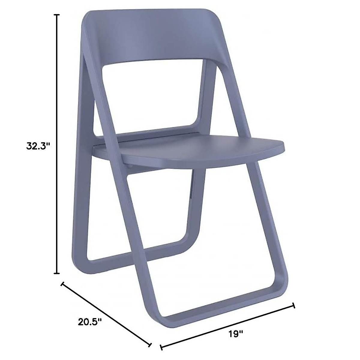 Compamia Dream Folding Outdoor Chair Dark Gray