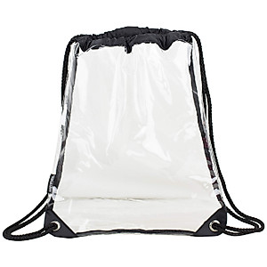 Eastsport Clear Backpack with Sling Combo - Black Trim