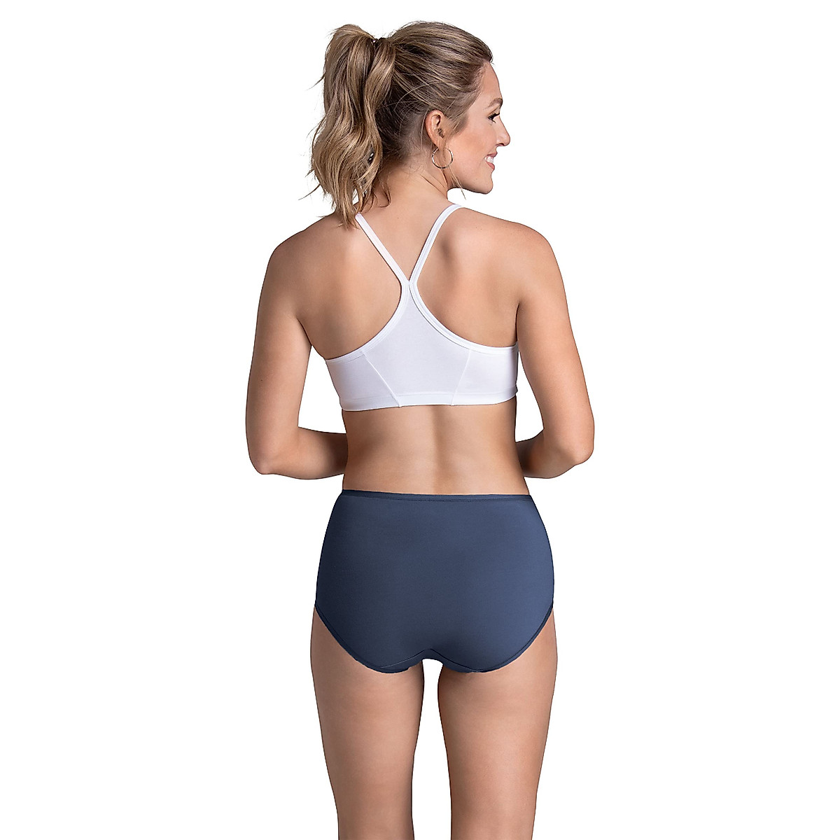 Fruit of the Loom Women's 360 Underwear, High Performance Stretch for Effortless Comfort, Available in Plus Size, Cotton Blend-Brief-6 Pack-Colors May Vary, 6