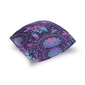 IIASOL Dreamcatcher with Feathers and Moon Throw Pillow Cover Set of 2-20 x 20 inch Pillowcases Square Accent Decorative Cushion Case for Living Room Bedroom Couch Sofa Chair Bed