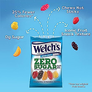Welch’s Fruit Snacks, Zero Sugar Mixed Fruit, Berries 'N Cherries & Island Fruit, Perfect for School Lunches, Variety Case, 3 oz (Pack of 6)