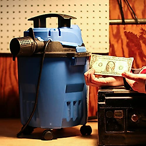 Micro-Mark Mini Wet/Dry Vacuum, 3 Gallon, 4 Horsepower, 4.0 HP AC, Blue