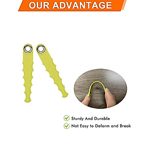 Yweller AF-100 Trimmer Replacement Blades Compatible with Black Decker GH400, GH500, GH600, GH610, GH900, GH912, LST120, LST136,BESTA512, BEASE620, CST1000 String Trimmer (33 Pack Yellow)