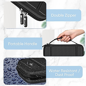 Fintie Carrying Case for Nintendo Switch OLED Model 2021/Switch 2017, [Shockproof] Hard Shell Protective Cover Travel Bag with 10 Game Card Slots & Inner Pocket, Black