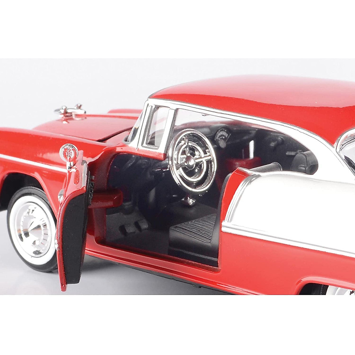 1955 Chevy Bel Air, Red - Showcasts 73229-1/24 Scale Diecast Model Toy Car, but NO Box
