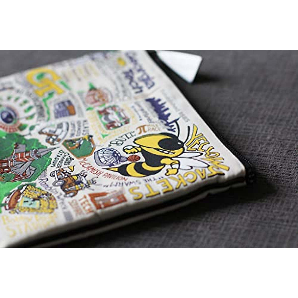 Catstudio Georgia Tech Collegiate Zipper Pouch Purse | Holds Your Phone, Coins, Pencils, Makeup, Dog Treats, & Tech Tools