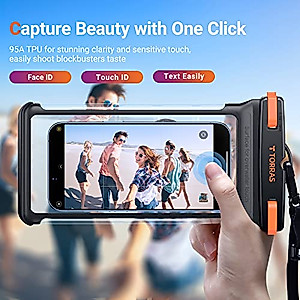 TORRAS 𝟐𝟎𝟐𝟐 𝗡𝗘𝗪 Icecube Waterproof Phone Pouch [Underwater Screen Touchable] IPX8 Waterproof with Adjustable Lanyard Clear Phone Dry Bag for iPhone 13 Pro Max/12/11 Samsung Google Up to 7.0''