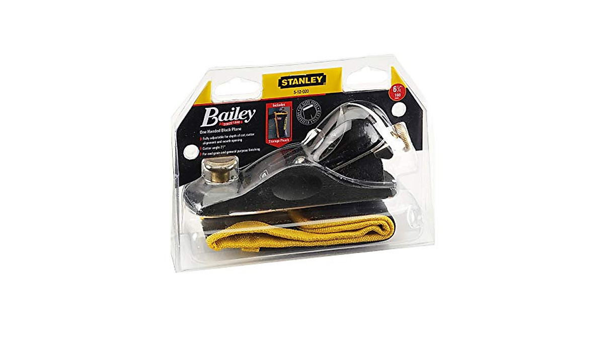 Stanley 6.1/4" Block Plane - Adjustable & Precision Finishing
