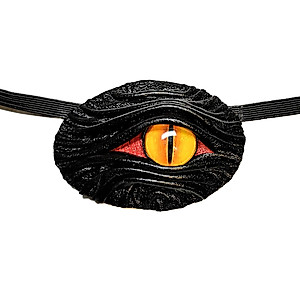 Black Leather Eye Patch eyepatch Cosplay Larp Steampunk Pirate Captain Stage Gothic style Halloween costume. For adults, for kids. For left eye, for right eye.
