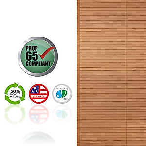 RESILIA - Clear Vinyl, Plastic Floor Runner/Protector for Hard Floors - Decorative, Dual Pad Pattern, (27 Inches Wide x 6 Feet Long)