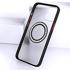 Universal Magnetic Ring, Magnetic Wireless Charging Conversion Kit,Magnetic Wireless Charger Universal Metal Rings Compatible with iPhone 13/13 Pro/13 mini/13 Pro Max/12, Galaxy S21 etc(Black - 2pcs)