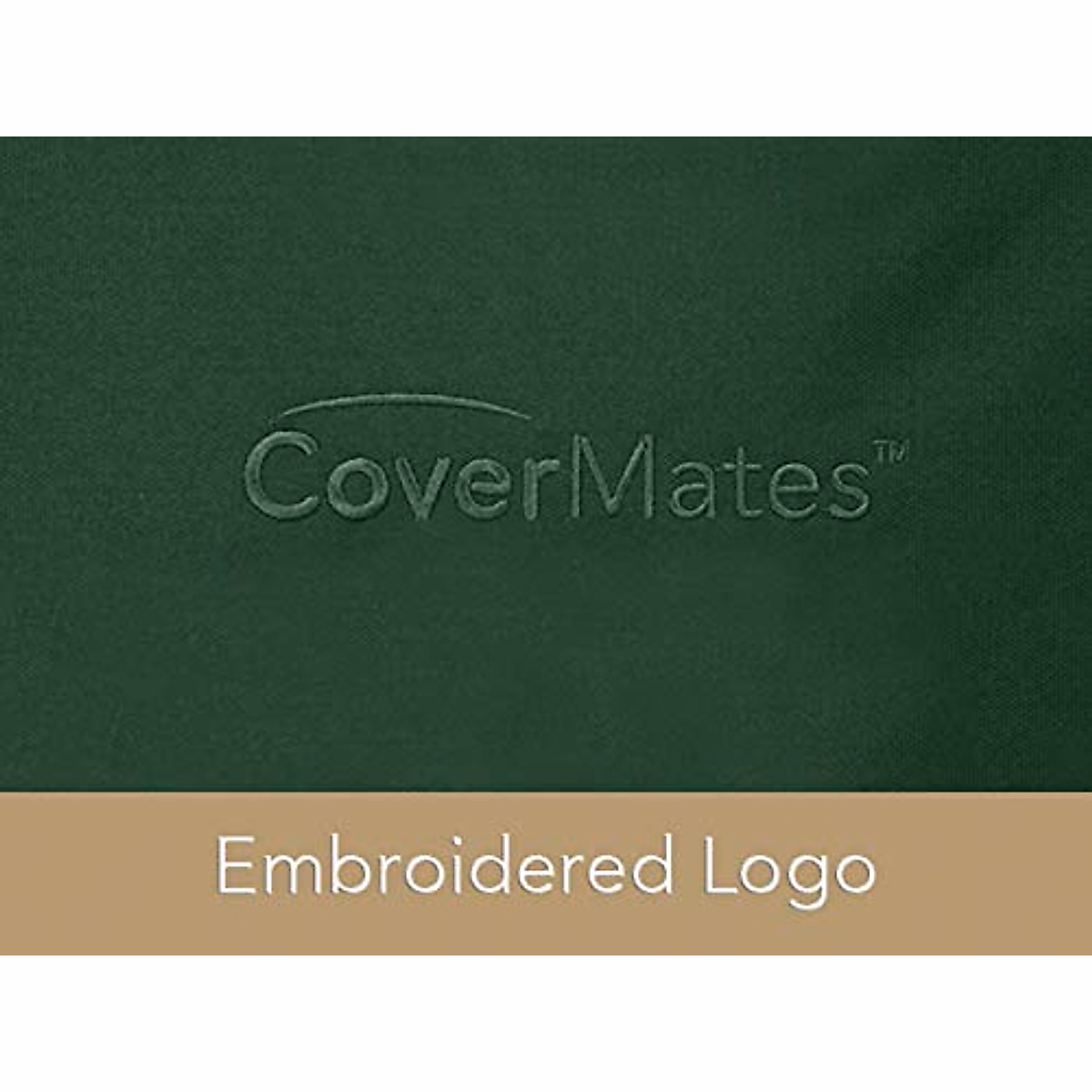 Covermates Keepsakes - Storage Box - Heavy Duty Polyester - Reinforced Handles - ID Window - Indoor Storage - Closet Storage-Green