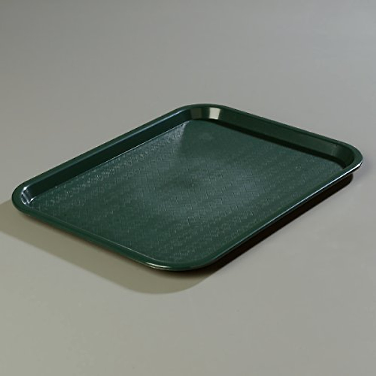 Carlisle FoodService Products Cafe Plastic Fast Food Tray for Cafeteria, 14" x 18", Green