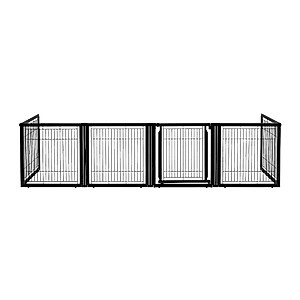Richell Convertible Elite 6 Panel Pet Gate Black