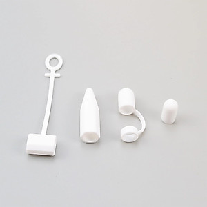 siduater [4-Pack] Silicone Protective Accessories for Apple Pencil 1st Generation, Includes 1 Apple Pencil Cap Replacements, Apple Pencil Cap Holder, Apple Pencil Tip Cover, Adapter Tether - White