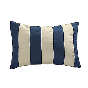 Chic Home CS1220-023-AN Carlton 6-Piece Comforter Set, Queen Size, Blue