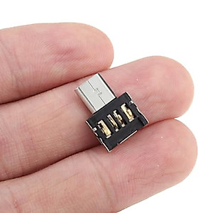 chenyang 5 Pack Micro USB OTG Adapter Micro USB Male to USB 2.0 Female Ultra Mini Size Connector Adapter