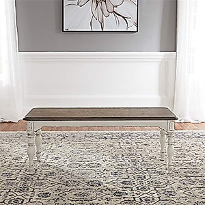 Liberty Furniture INDUSTRIES Magnolia Manor Dining Bench (RTA), Antique White