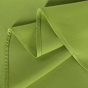 Obstal Round Table Cloth, Oil-Proof Spill-Proof and Water Resistance Microfiber Tablecloth, Decorative Fabric Circular Table Cover for Outdoor and Indoor Use (Light Green, 70 Inch Diameter)