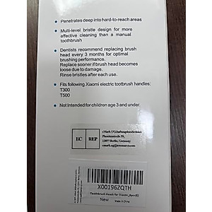 Replacement Toothbrush Heads Compatible with Xiaomi Mijia/Mi Home T300 T500 T700 Series Sonic Electric Brush Handles(6-Pack)