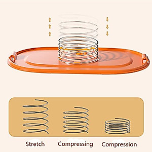 AESGXTU Home Tissue Holder with Spring, Desktop Liftable Napkin Storage Box with Lid for Living Room and Kitchen (White)