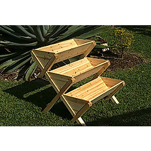 RSI 3 Tier Eden Garden Table, Natural Fir Wood