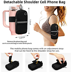 KUTQI Crossbody Sling Backpack with Detachable Phone Bag Sling Bag for Women Men Travel Essentials Cross Body Bag