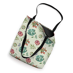 Nature Succulent Rose Cactus Seed Pod Berries Leaves Tote Bag