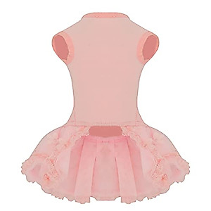 Dog Cute Gold Glitter Dress Tutu Outfit Princess Skirt for Small Medium Girl Dogs Wedding Bride Birthday Party Photography (Bride Squad, S)