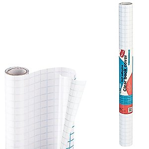 Contact Paper Clear, 17.5” x 5-Feet, Transparent Self Adhesive Book and Textbook Covers for Paperbacks and Hard Covers, Plastic Protective Covering Contact Paper Roll, Acid Free – by Enday