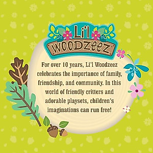 Lil Woodzeez – Toy Figures Playhouse – Miniature Movie Theatre – Stackable – Storybook Playset – Posable Figures & Cinema with Furniture – 3 Years +