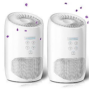 HEPA Air Purifiers for Home Bedroom, Air Purifiers Quiet Clean 99.97% PM2.5, Pol-len, Smoke, Odor, Dust, Pet Dander, Electric Cord Powered