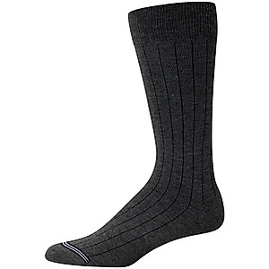 Nautica Men's Dress Socks - Solid Crew Socks (10 Pack), Size 6-12.5, Khaki/Navy/Black