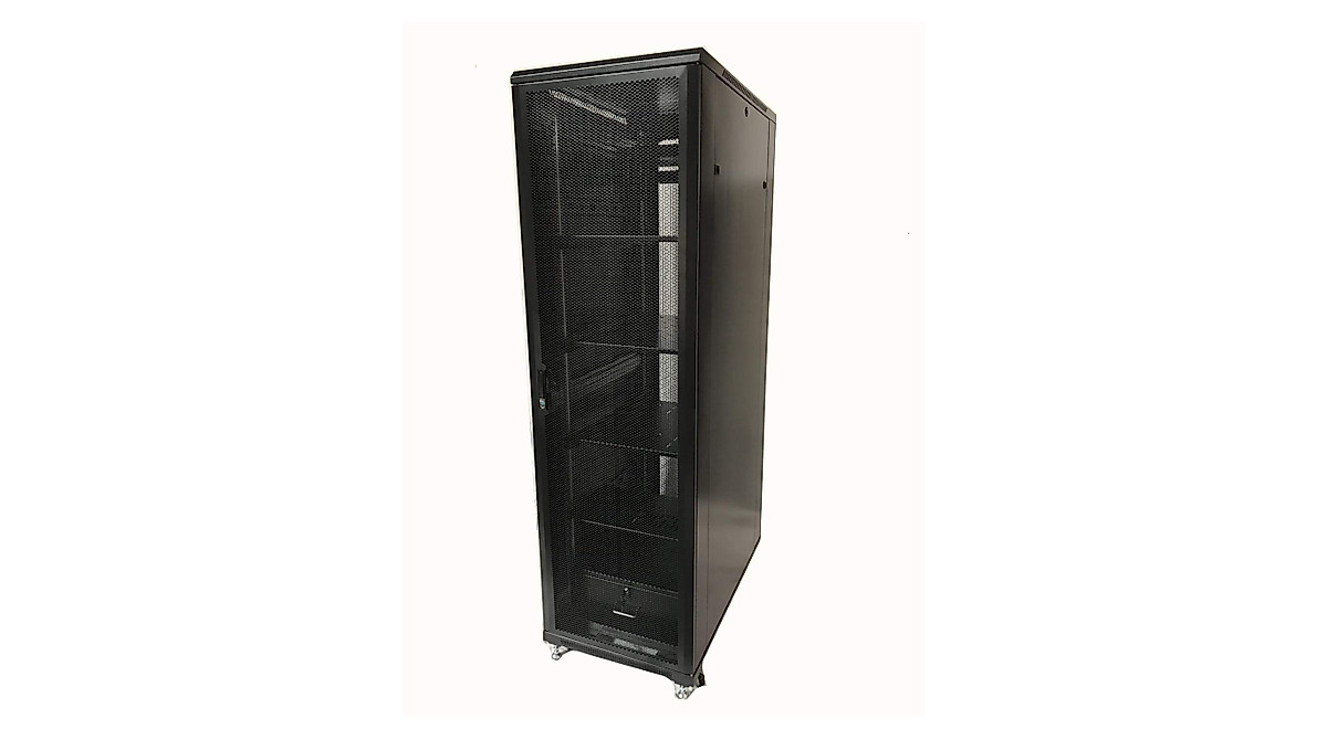 42U Rack Mount Server Cabinet - Fully Assembled & Secure