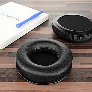 Geekria QuickFit Replacement Ear Pads for Razer Kraken Mobile Headphones Ear Cushions, Headset Earpads, Ear Cups Cover Repair Parts (Black)