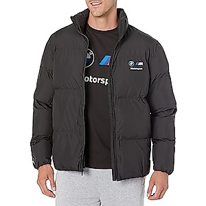 PUMA Men's BMW M Motorsport Padded Jacket, Black, Large