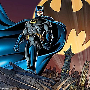 Skinit Decal Gaming Skin Compatible with PS4 Slim - Officially Licensed Warner Bros Batman in The Sky Design