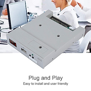 fosa Floppy & Tape Drives SFR1M44-FU USB Floppy Drive Emulator for Embroidery Machine Plug and Play Floppy to USB Converter with 3.5In 1.44MB 34-Pin Floppy Disk Driver Interface
