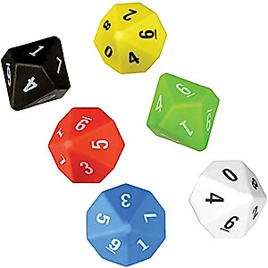 Teacher Created Resources® 10-Sided Dice, Pack of 6