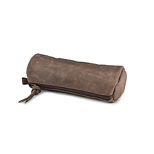Gootium Vintage Waxed Canvas Pencil Case Organizer For Artists, 7"x2"x2.5"