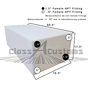 Class A Customs | 75 Gallon RV Concession Fresh Water Holding Tank with 12 Volt Water Pump | T-7500-PUMP