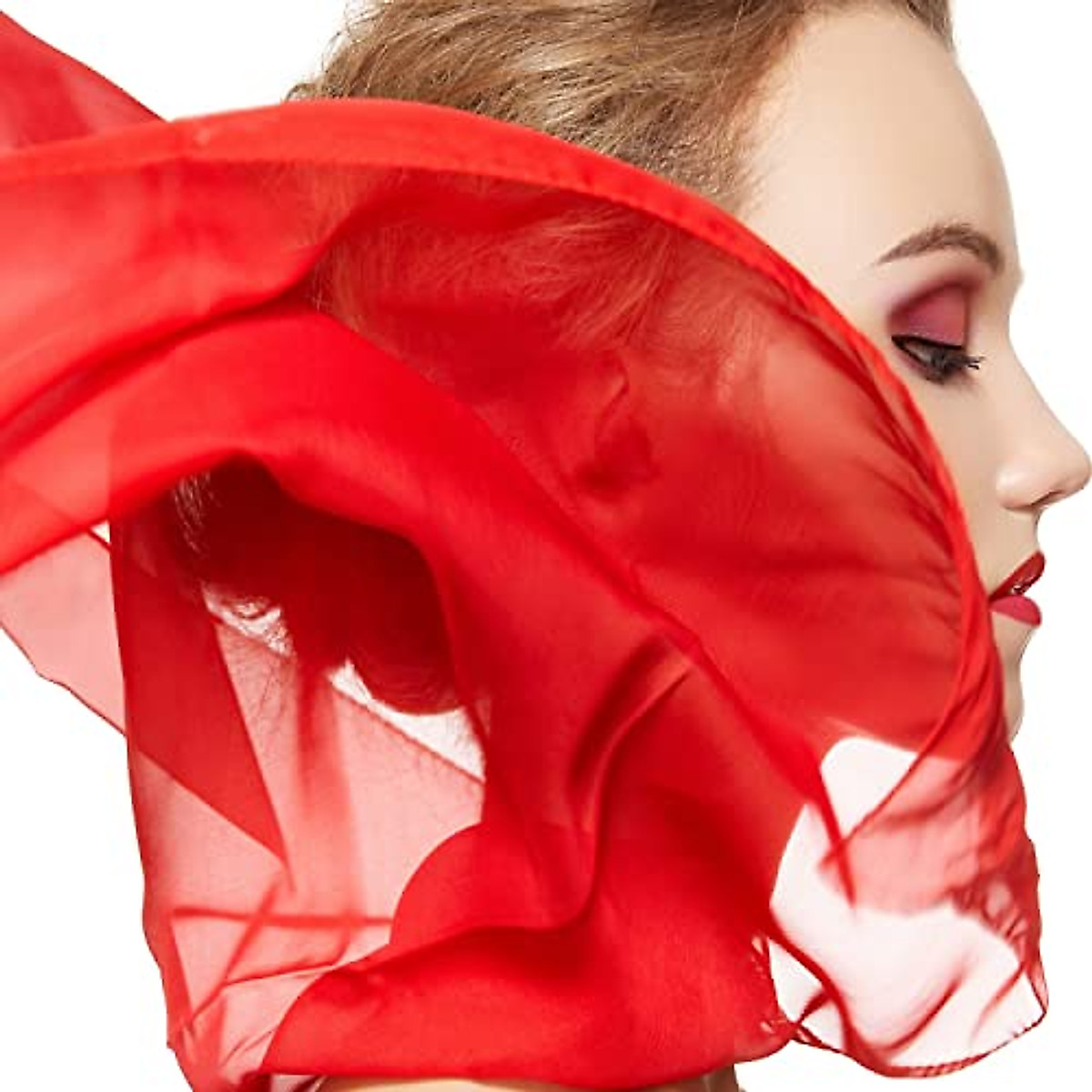 Lolakee Dance Scarves for Kids Play 12 Pcs Upgraded Play Scarves for Babies Toddlers Children Movement Square Juggling Silk Music Dancing Scarf Rhythm Band Scarves Pro (6 Colors,24" x 24")